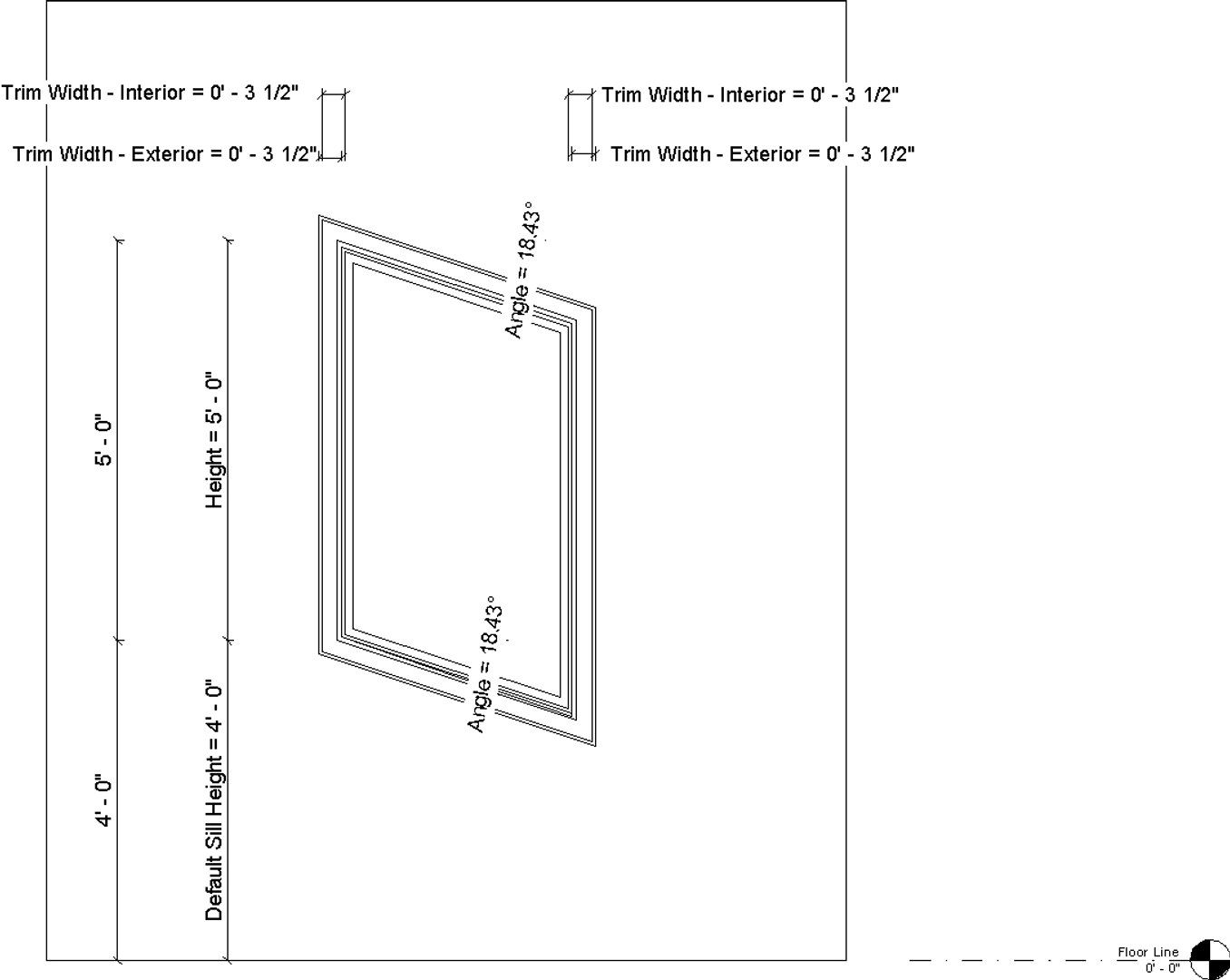 Parametric Fixed Window - Parallelogram 3D Model - TurboSquid 1834739