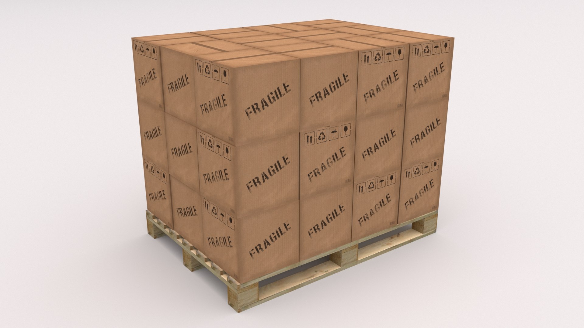 3D pallet boxes model - TurboSquid 1568883