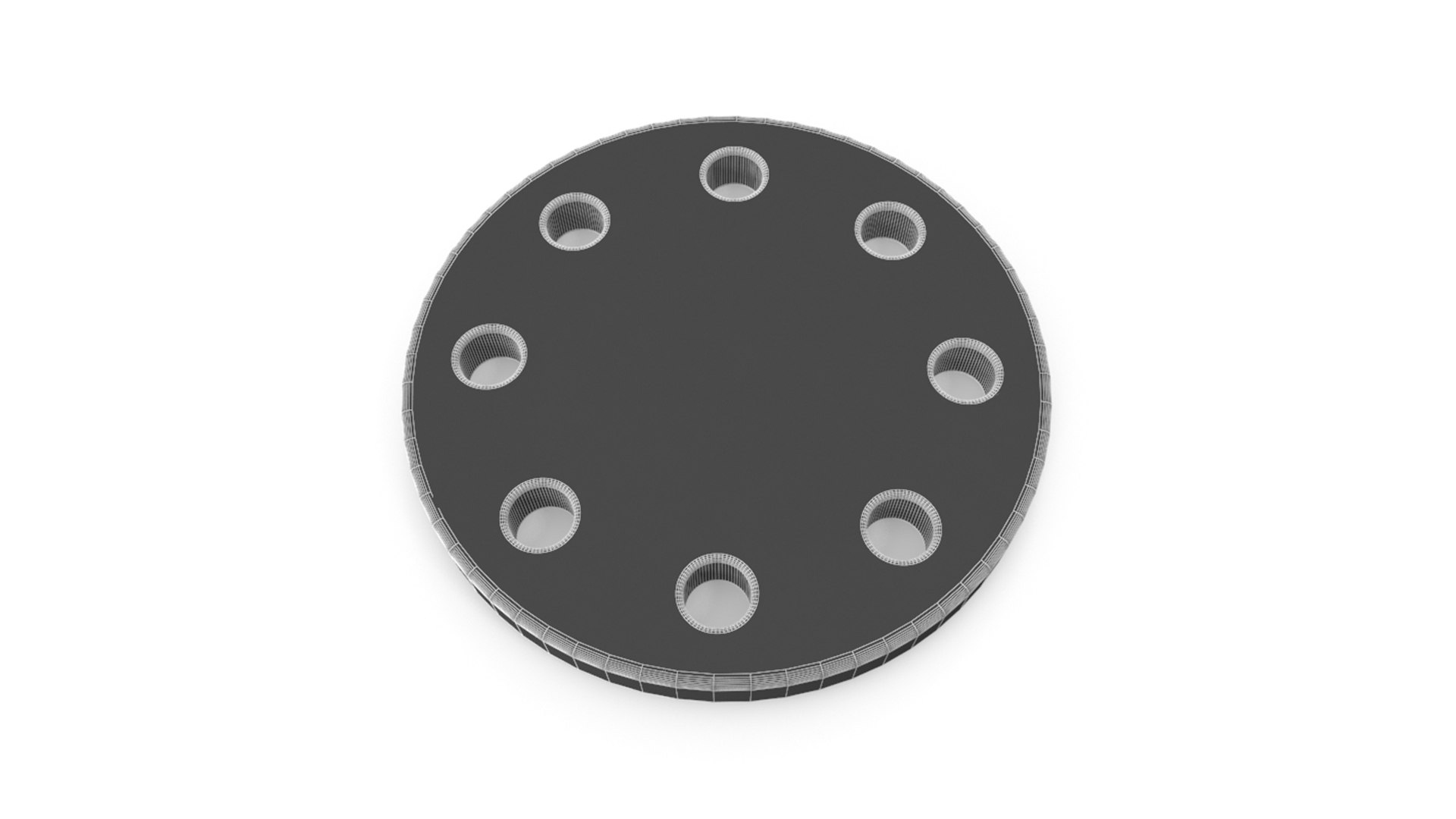 Round Flange Metal Armor V1 PBR 3D Model - TurboSquid 2300768