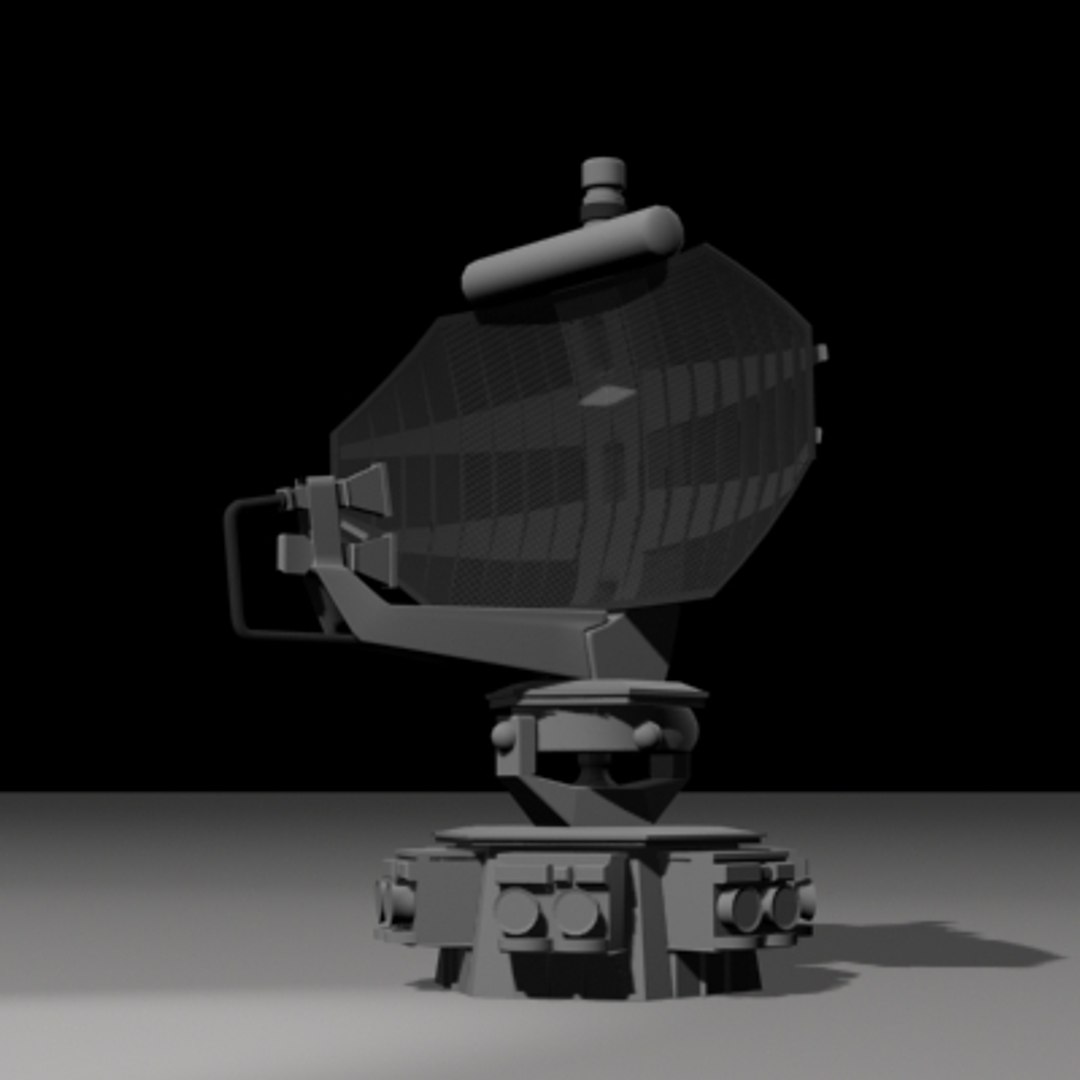 Medium Range Radar 3d Model