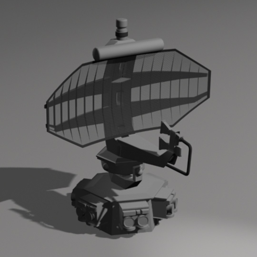 Medium Range Radar 3d Model