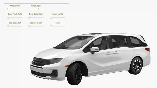 modèle 3D de Voiture familiale spacieuse 2025 White Rigged - TurboSquid 2475464