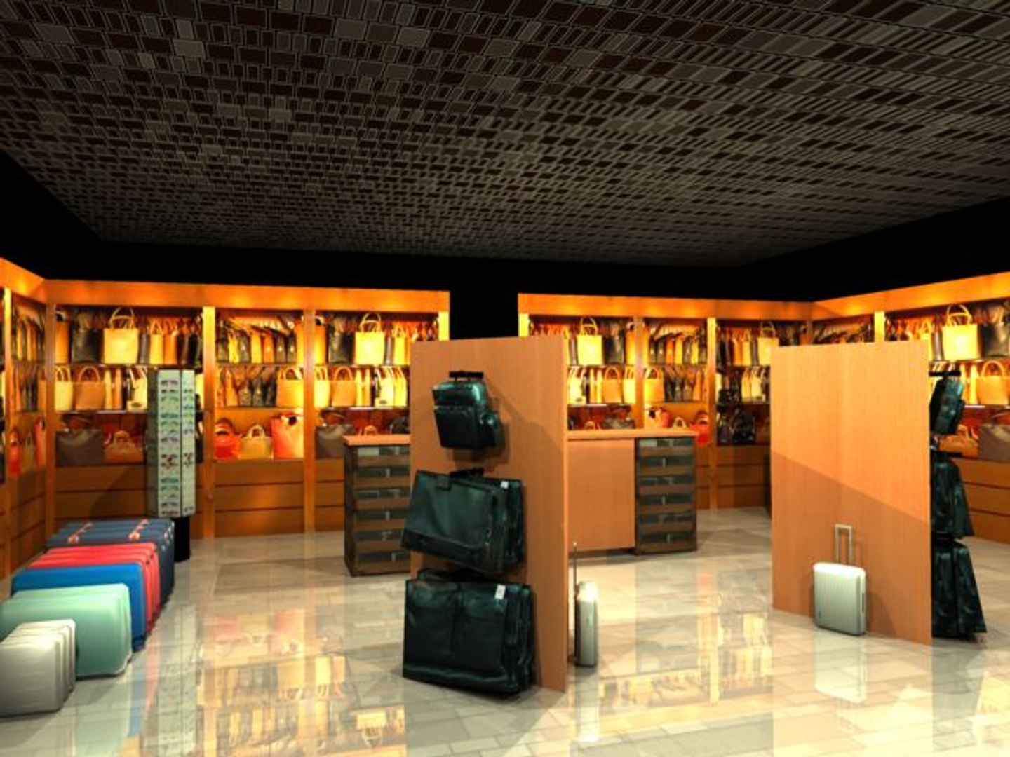 Lowpolygon Store Interiors 3d Model