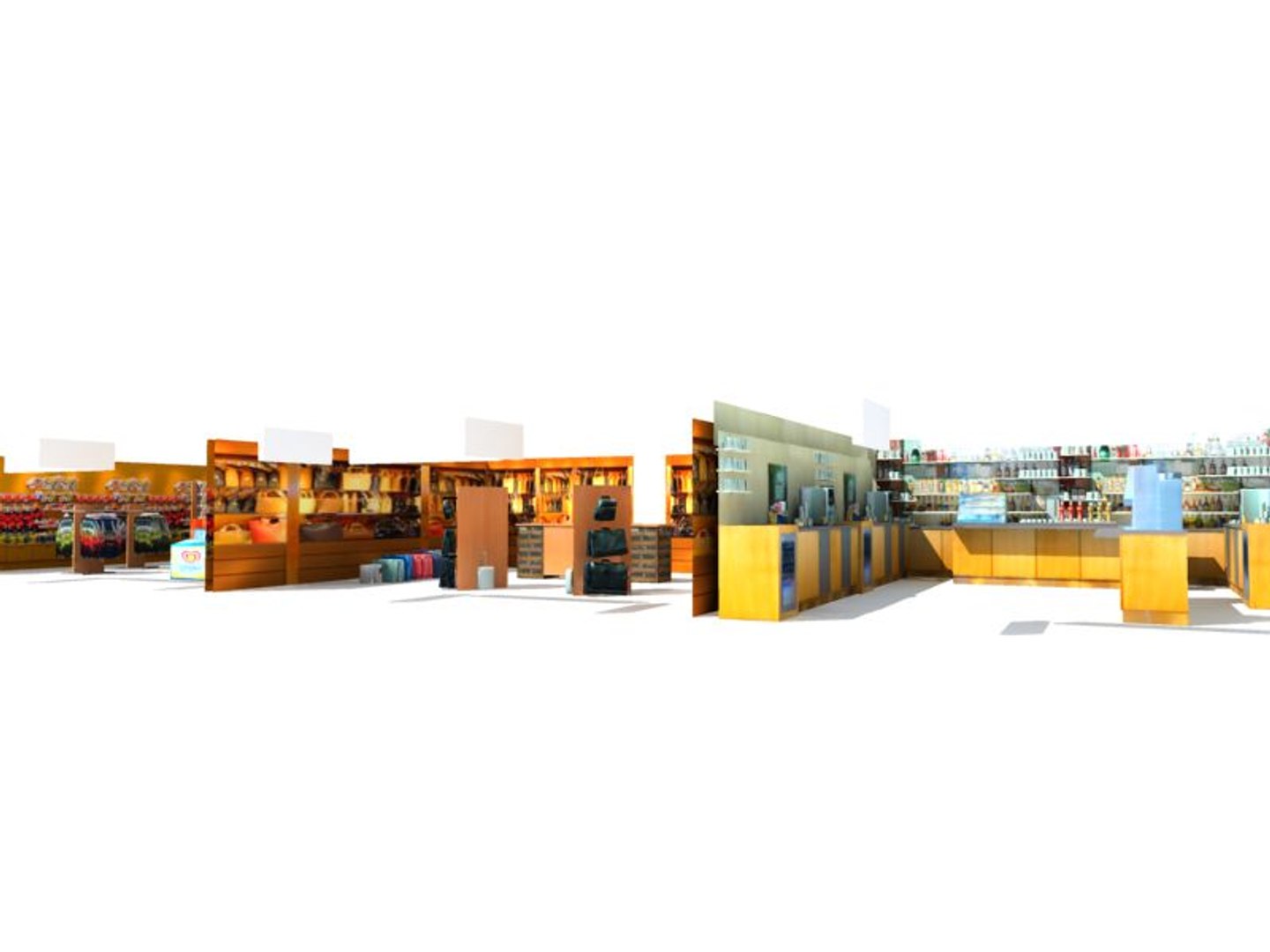 Lowpolygon Store Interiors 3d Model