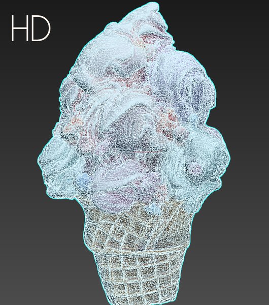 modelo 3d Chocolate Ice Cream PACK 4 - TurboSquid 2093890