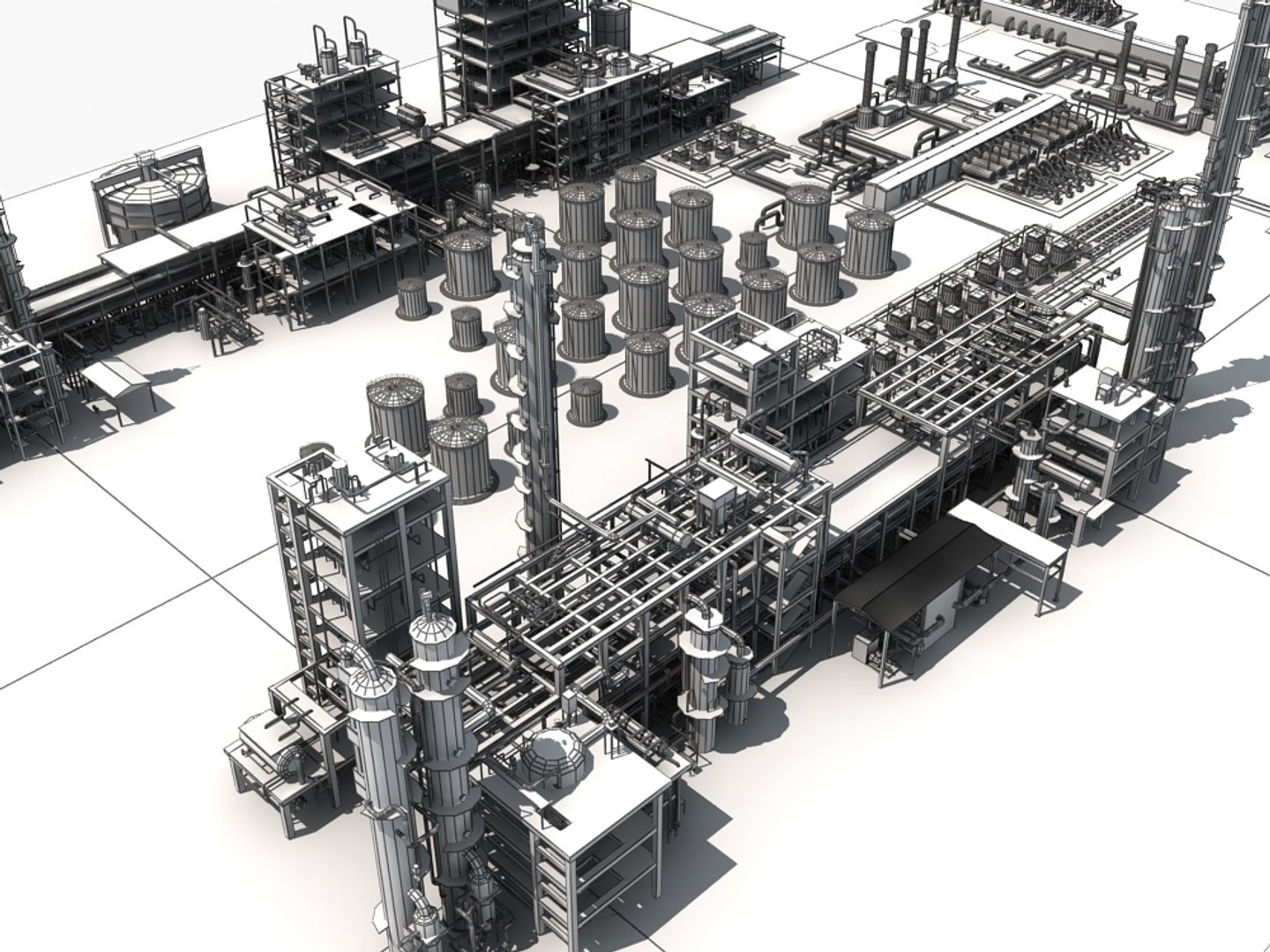 Refinery Unit Model - TurboSquid 1370663