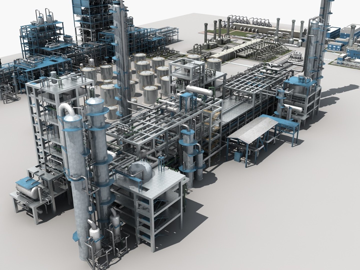 Refinery Unit Model - TurboSquid 1370663