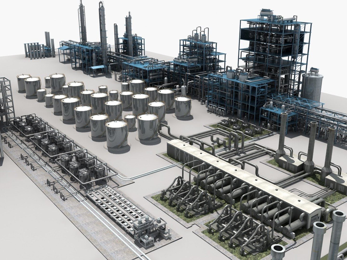 Refinery Unit Model - TurboSquid 1370663