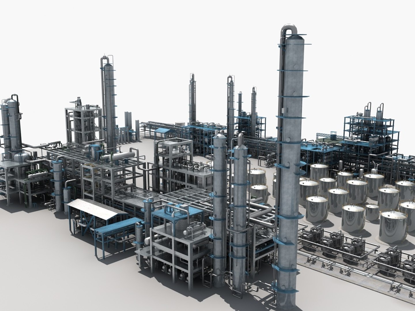 Refinery Unit Model - TurboSquid 1370663