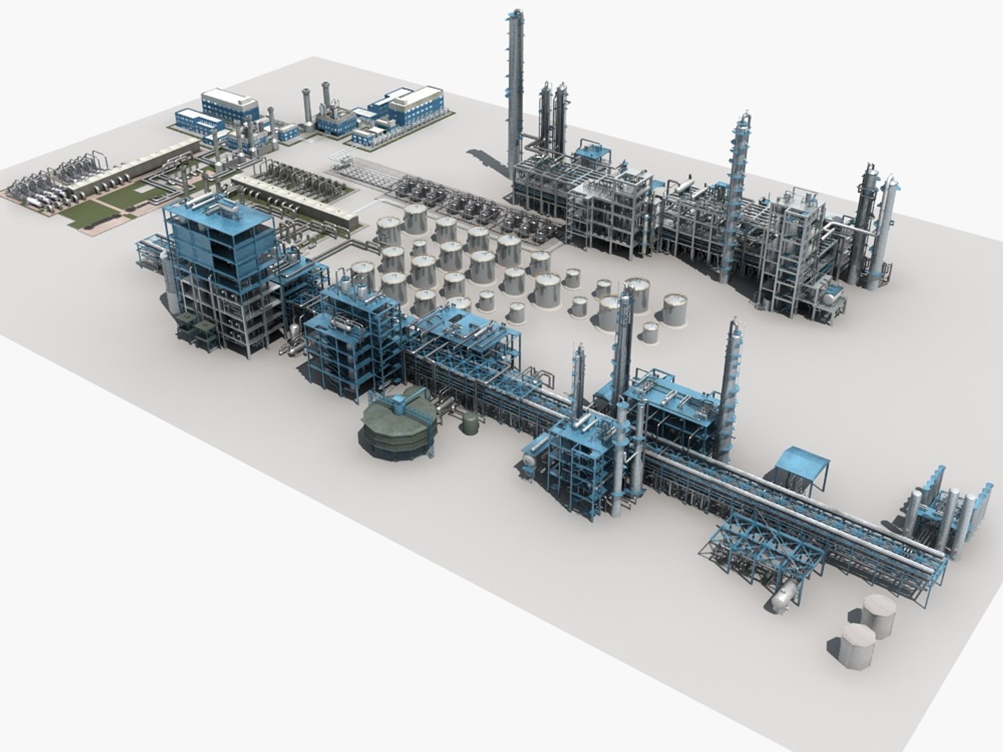 Refinery Unit Model - TurboSquid 1370663