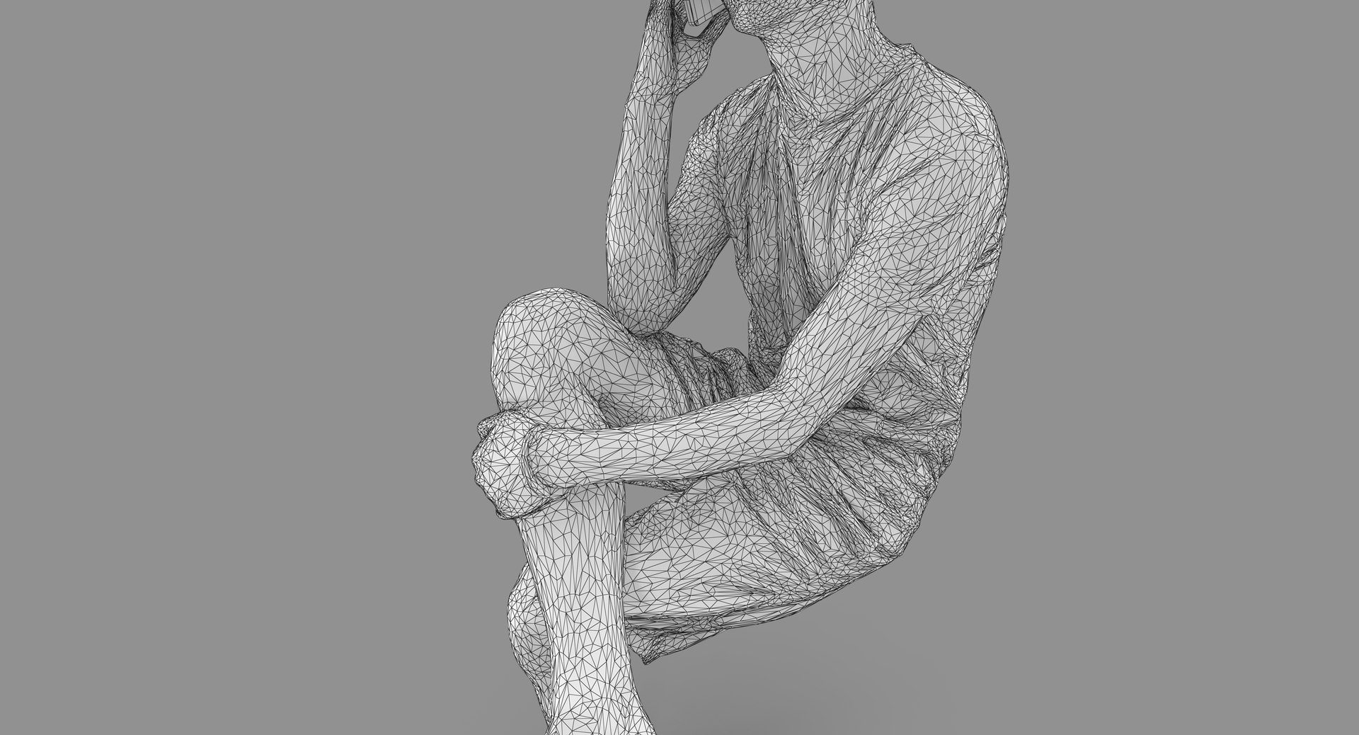3d model casual man