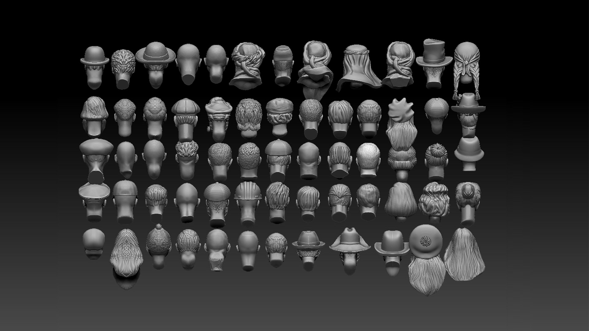 Heads 3D Model - TurboSquid 2012927