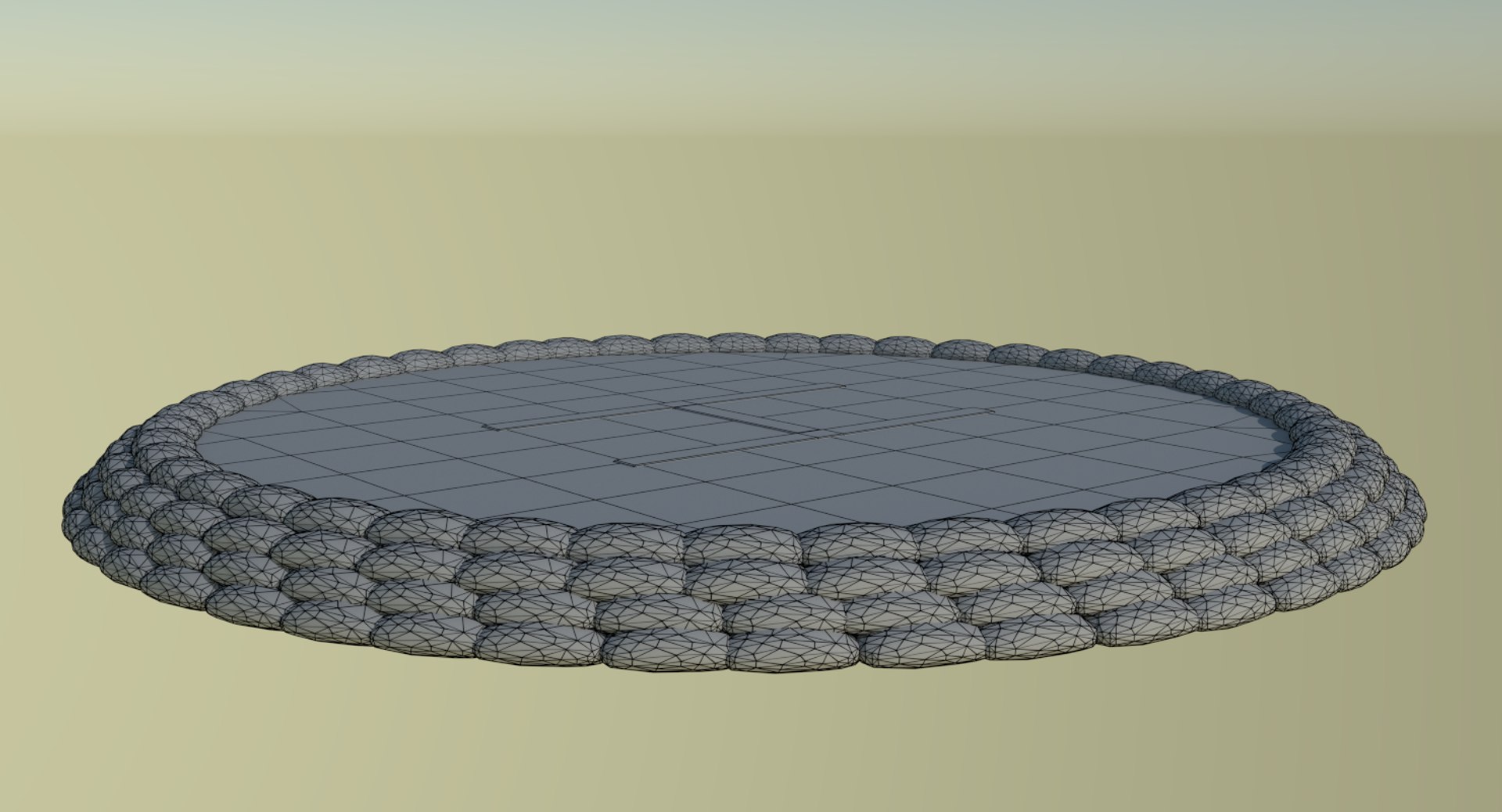 3d Model Military Helipad
