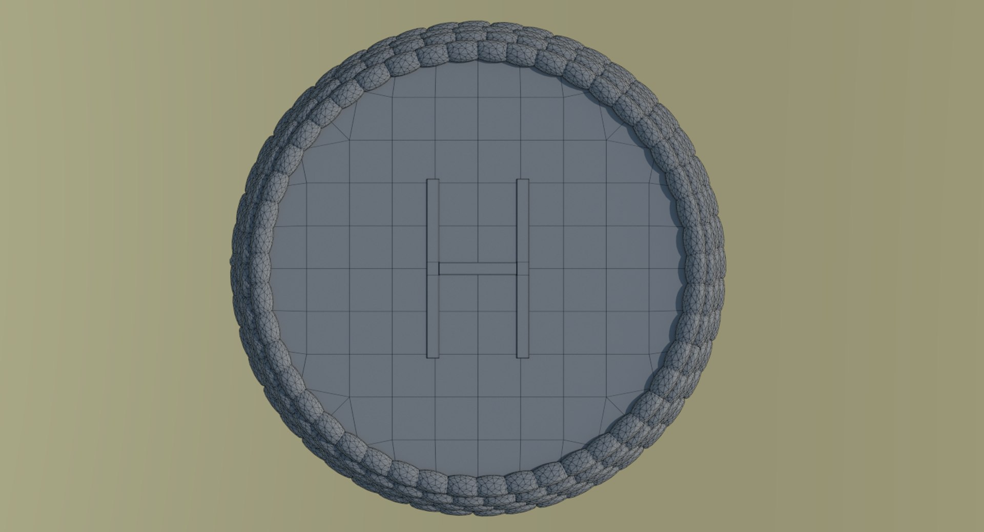 3d Model Military Helipad
