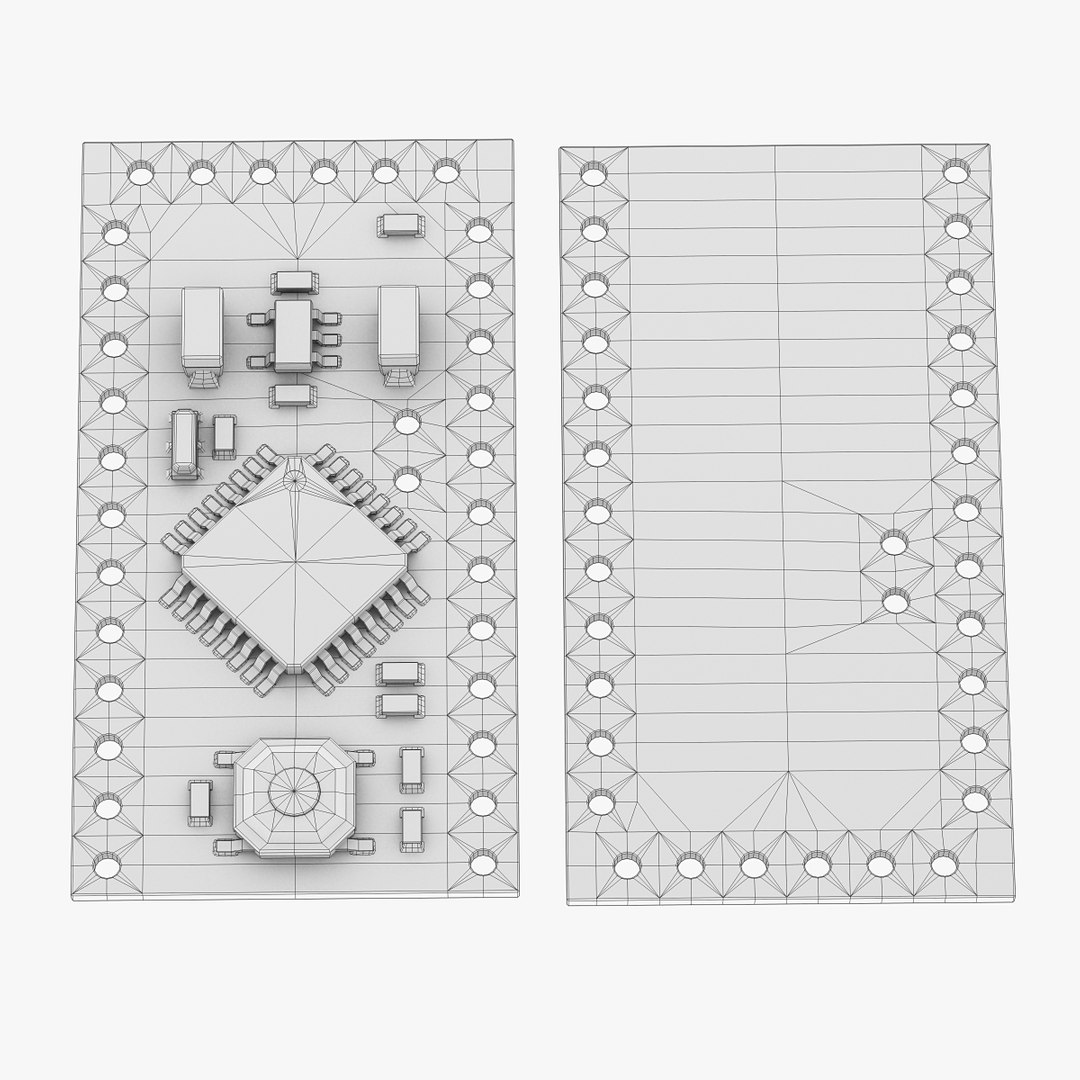 3d Model Arduino Mini Pro