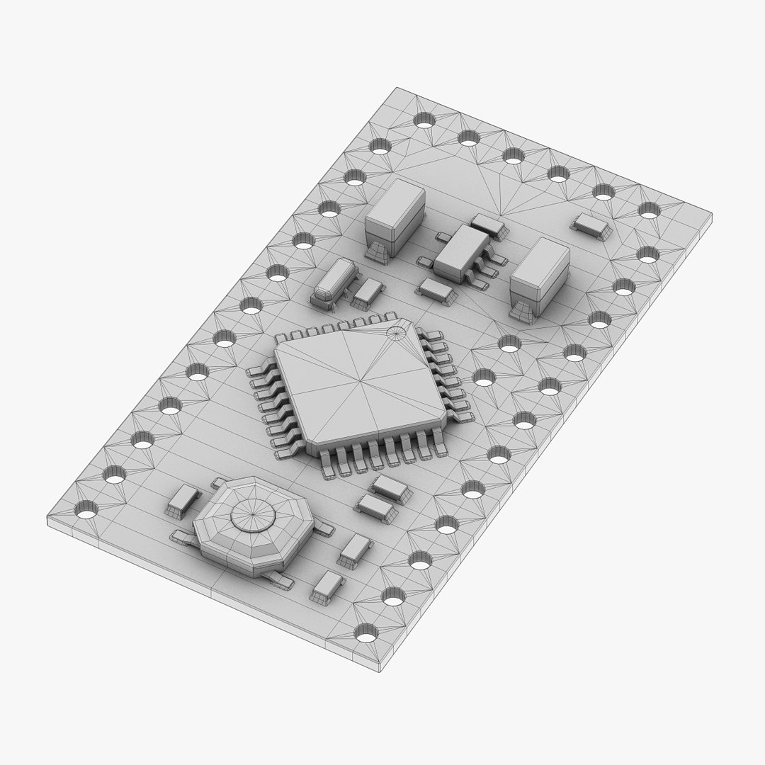 3d Model Arduino Mini Pro