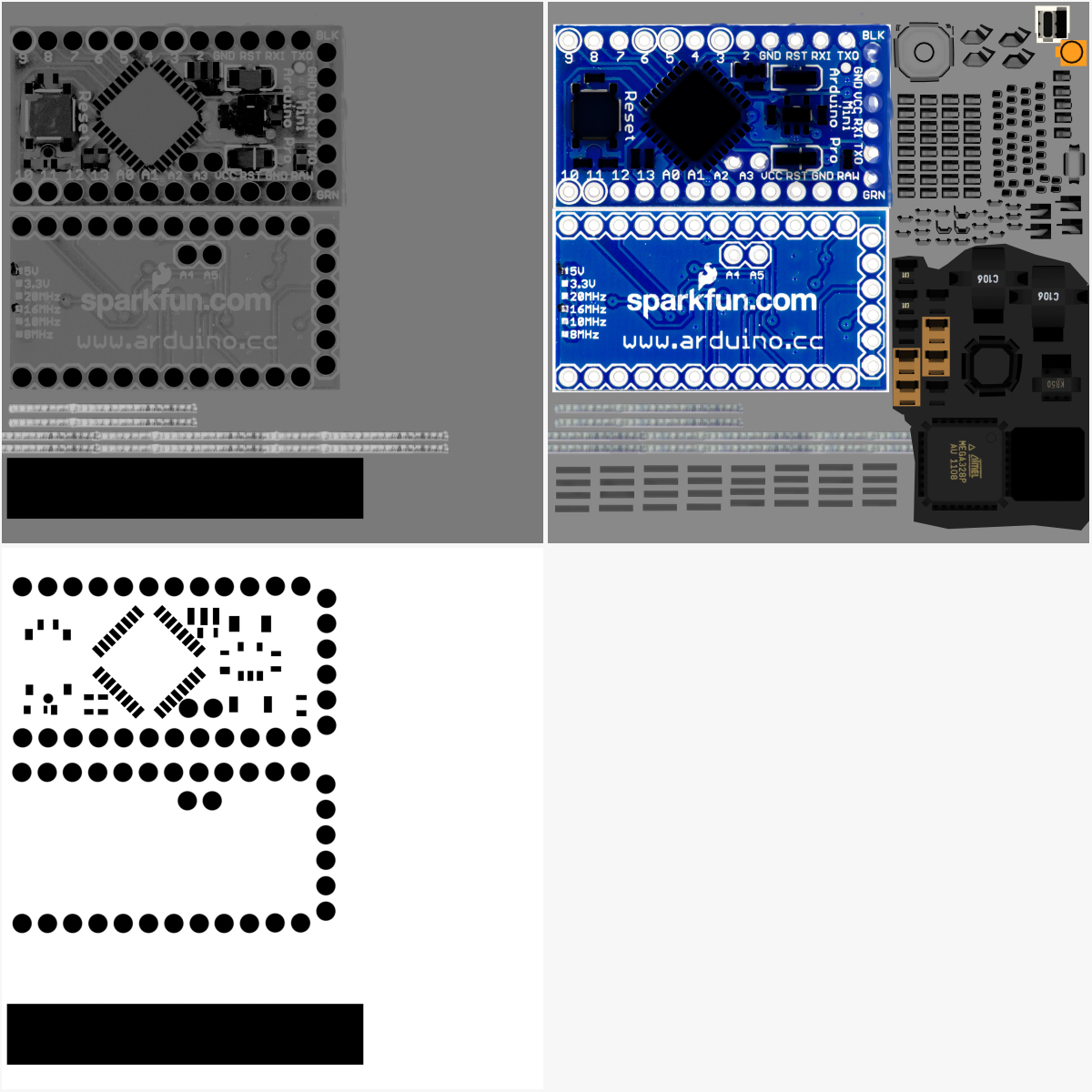 3d model arduino mini pro