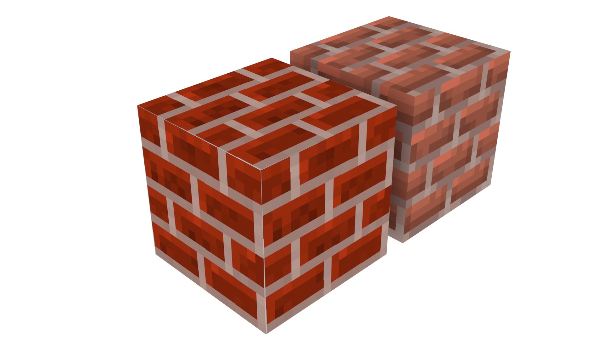Minecraft Bricks - TurboSquid 2377346