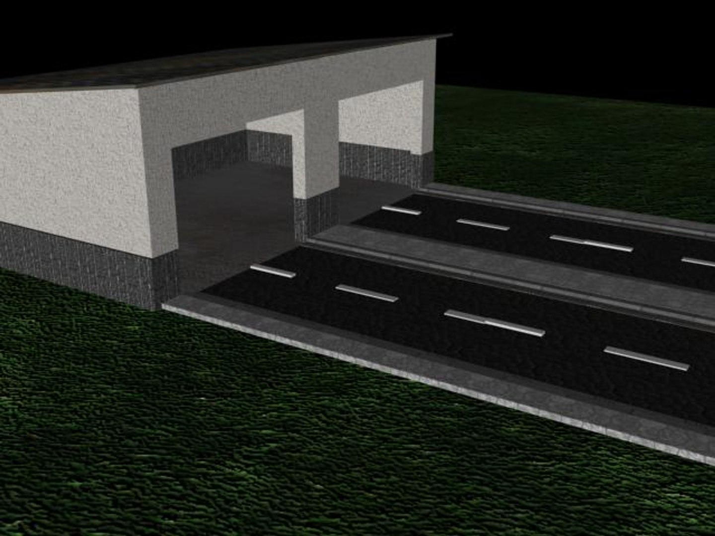 3d Garage Building Model