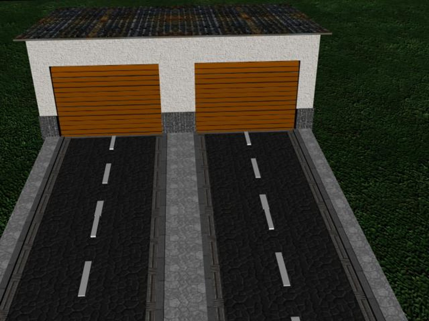 3d Garage Building Model
