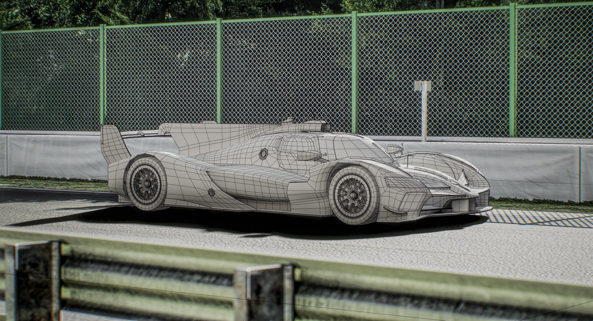 Vanwall Vandervell 680 Hybrid White Mockup LMH WEC 2023 model ...