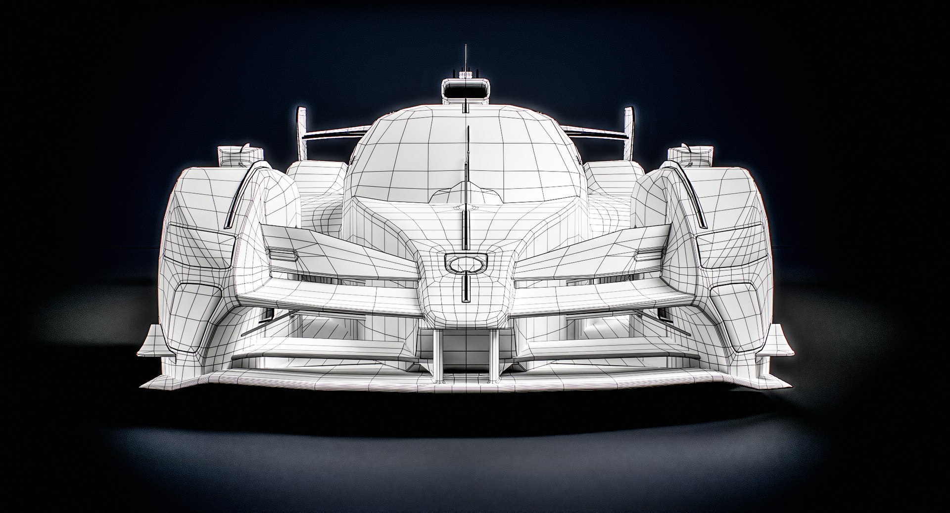 Vanwall Vandervell 680 Hybrid White Mockup LMH WEC 2023 model ...