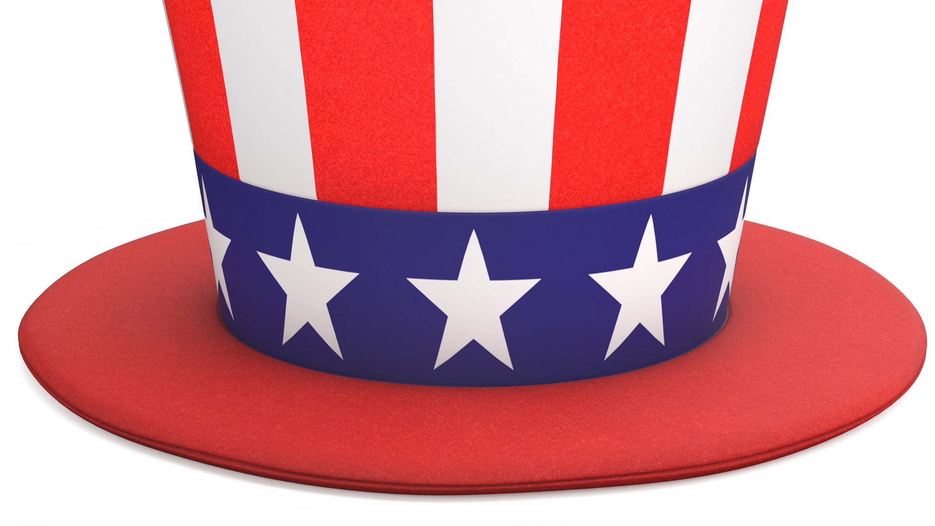 Patriotic American Top Hat 3D Model - TurboSquid 1995756