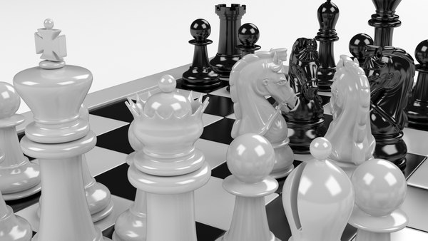 pawns chess board 3ds