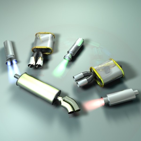 Automobile Exhaust 3D Models for Download | TurboSquid