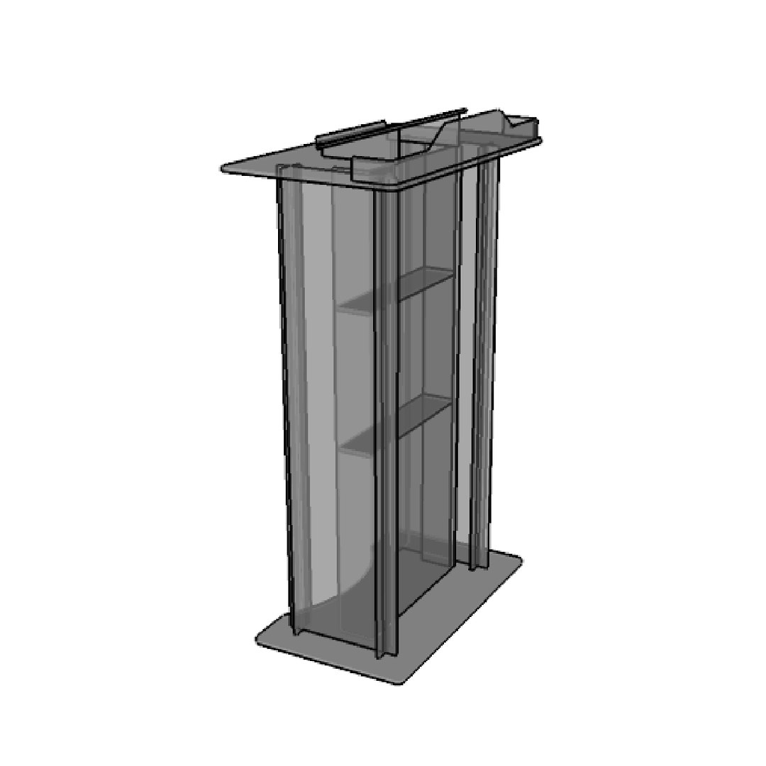 Acrylic Lectern 3D Model - TurboSquid 1642137