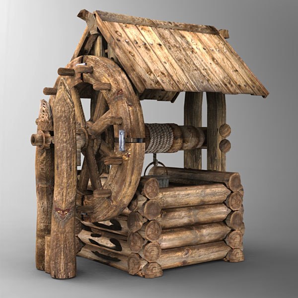 wooden 3d model