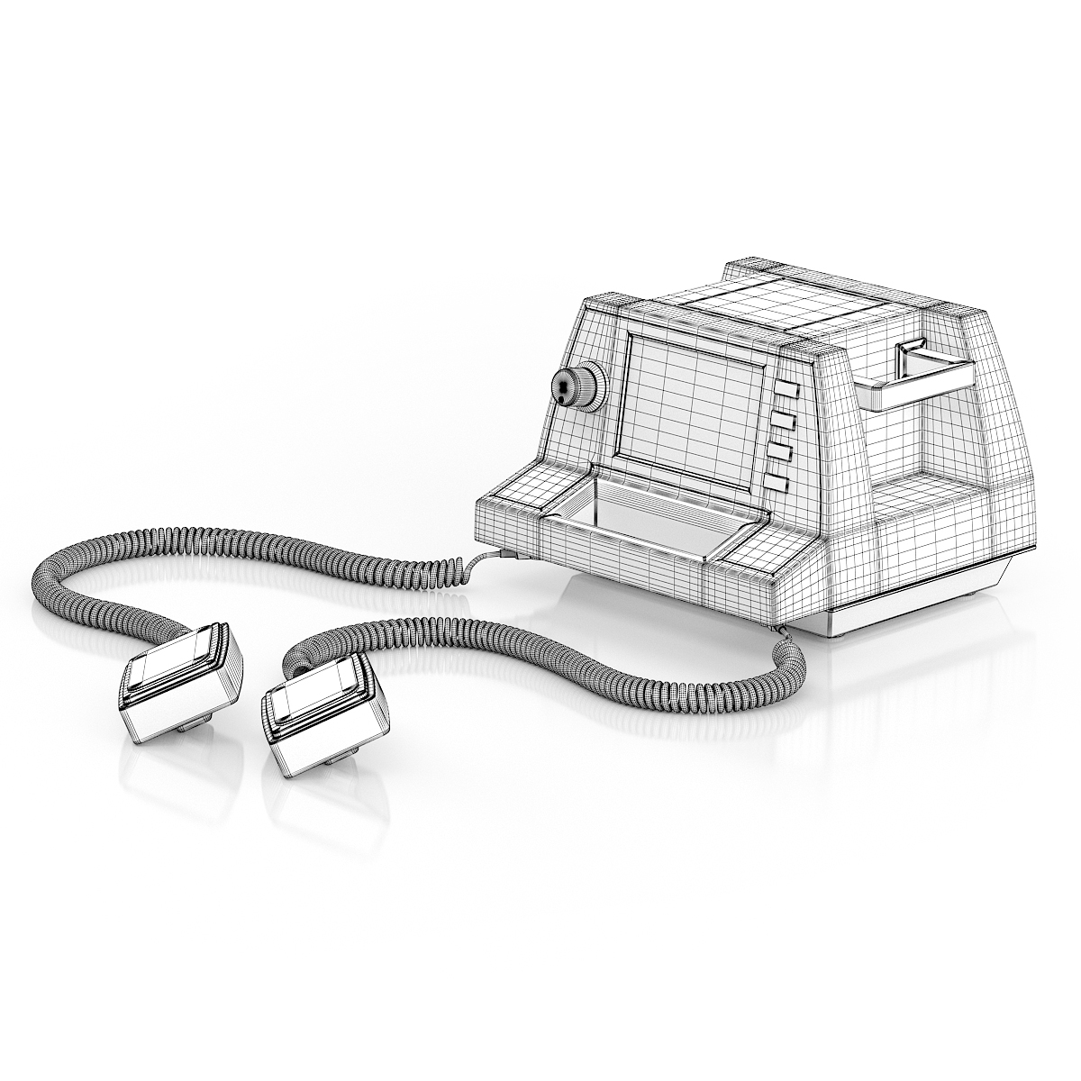 medical defibrillator 3d max