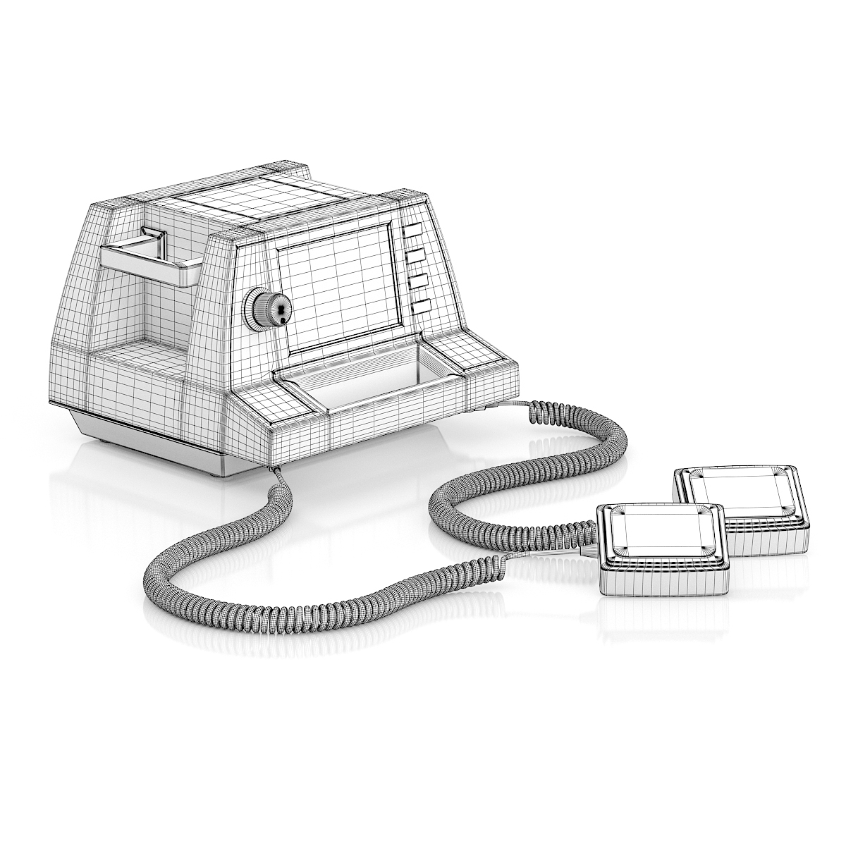 medical defibrillator 3d max