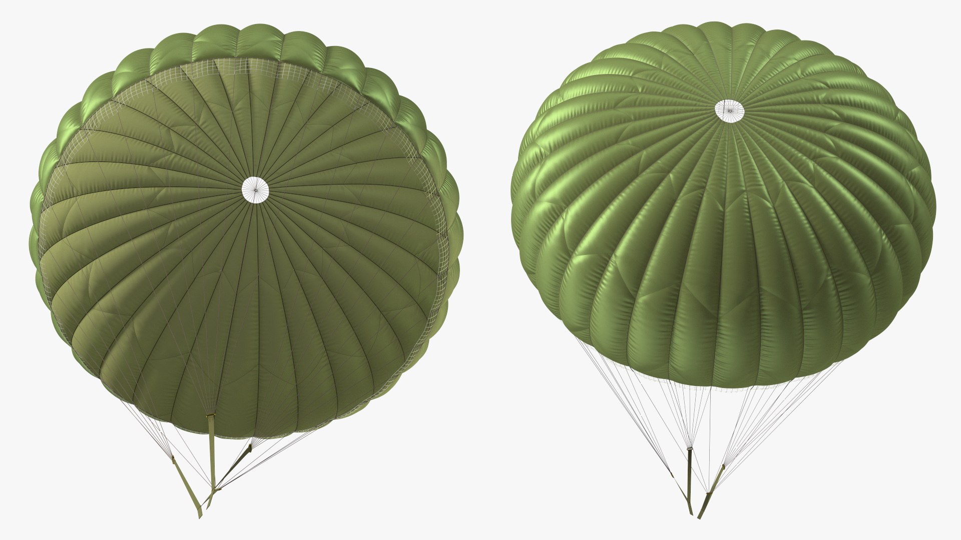 3D Model Mission Green Parachute - TurboSquid 2222172