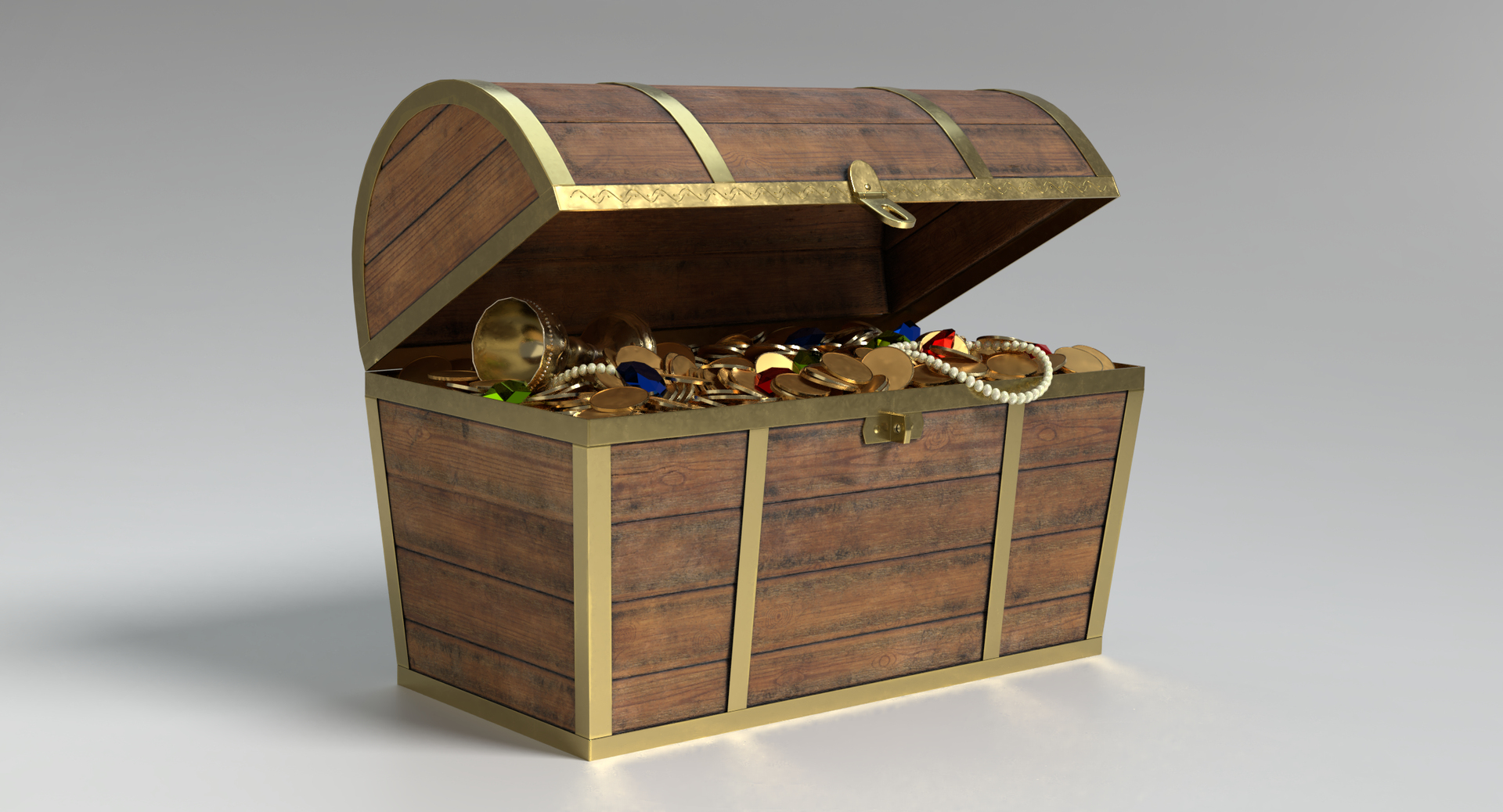 3D treasure chest - TurboSquid 1386739