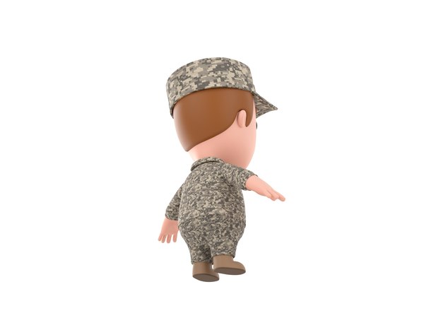 3D model soldier character man - TurboSquid 1681799