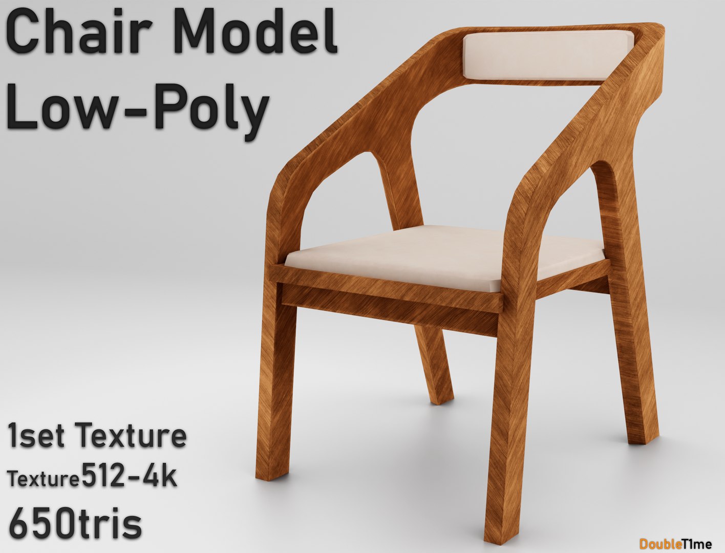 Chair Low Poly 3D Model - TurboSquid 2034421