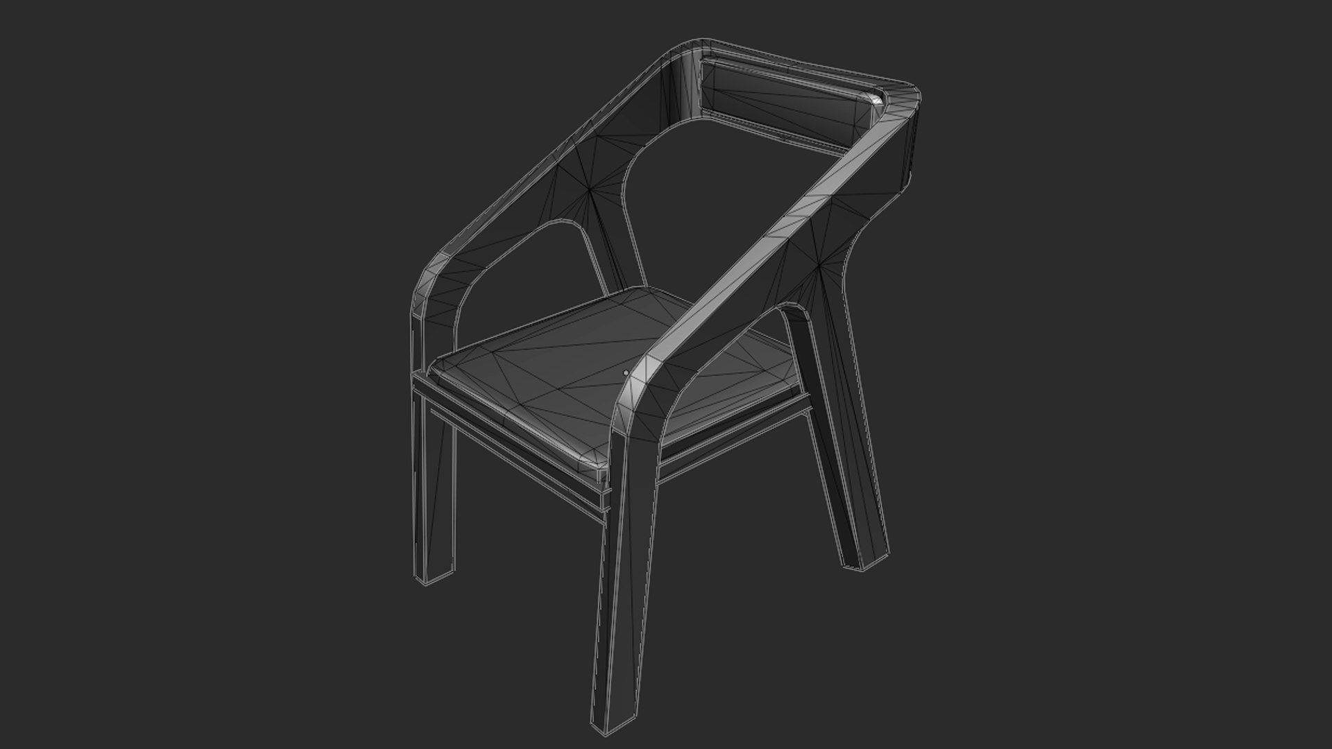 Chair Low Poly 3D Model - TurboSquid 2034421