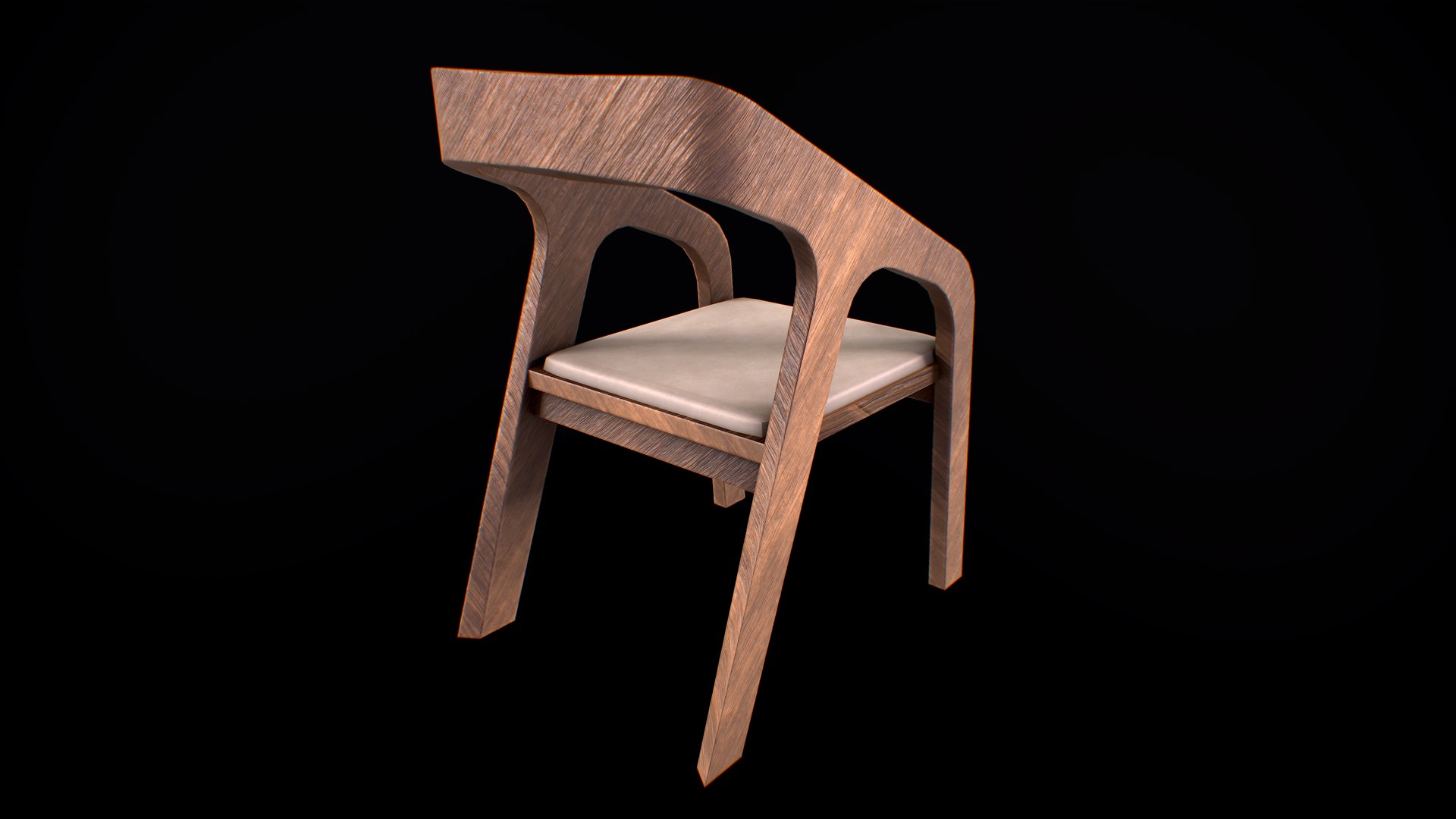 Chair Low Poly 3D Model - TurboSquid 2034421