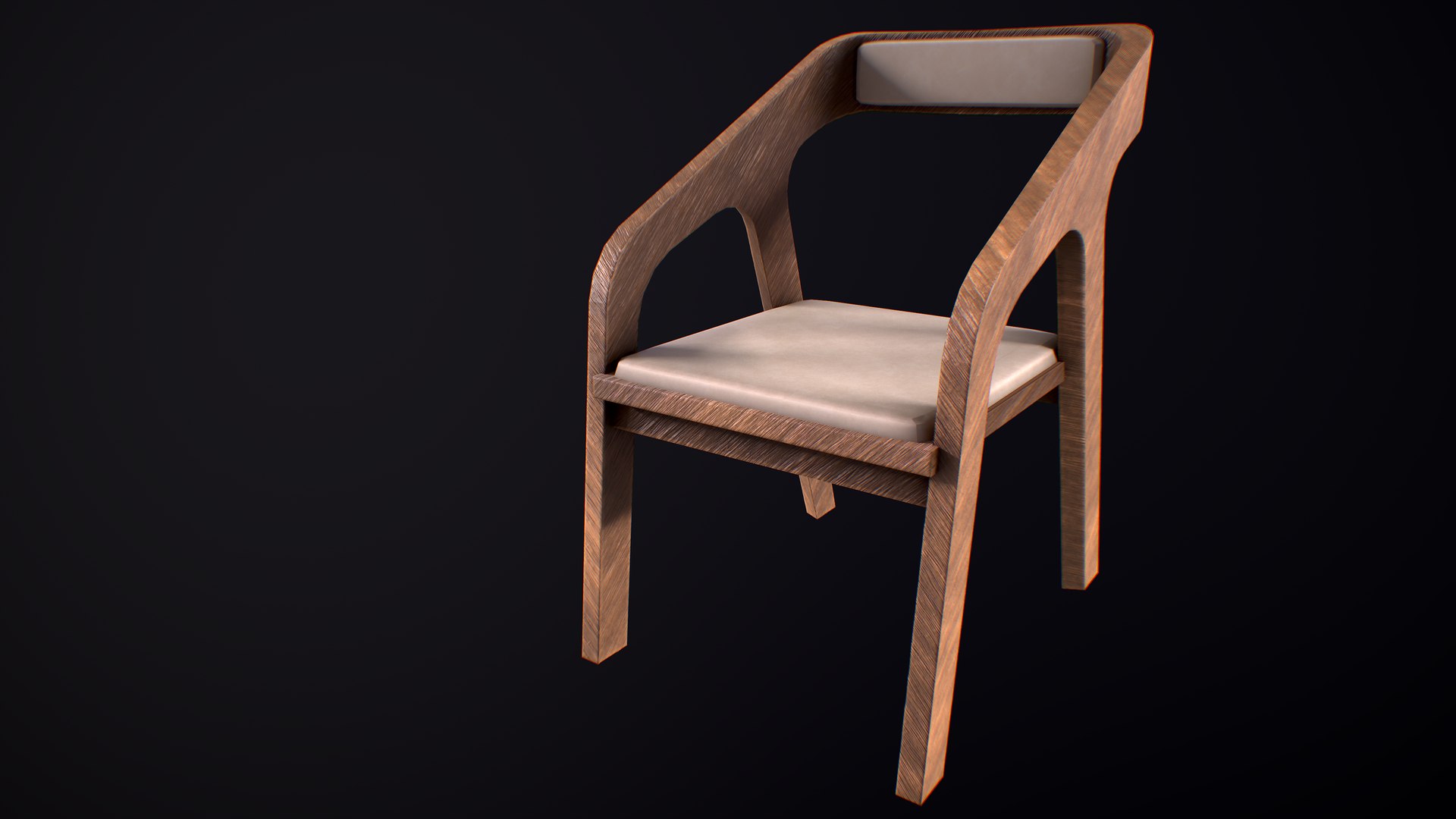 Chair Low Poly 3D Model - TurboSquid 2034421