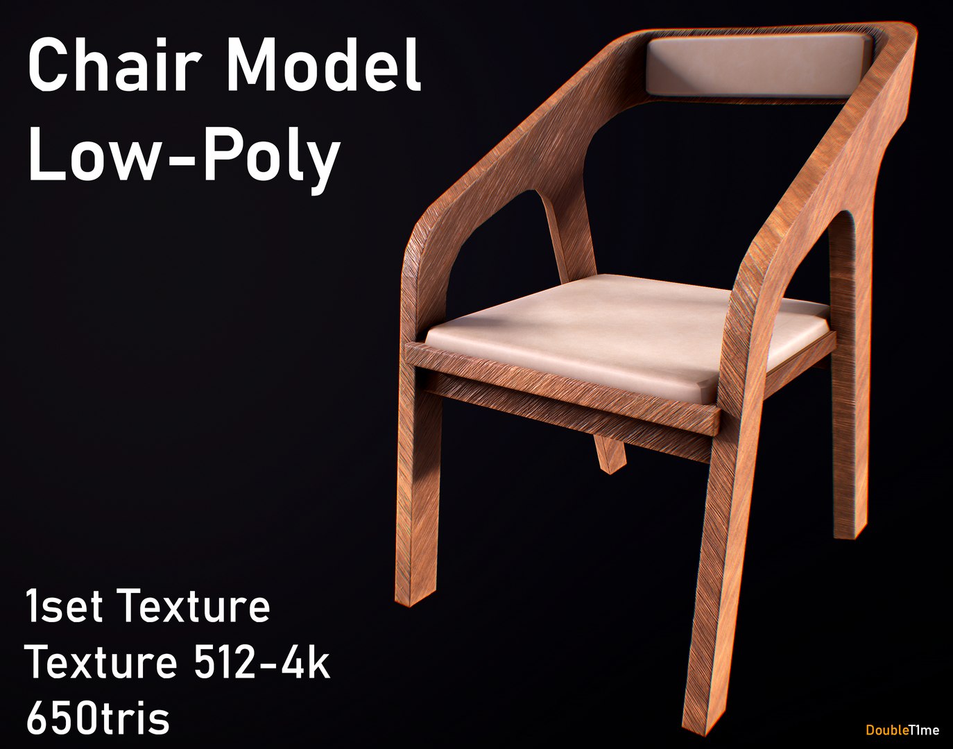 Chair Low Poly 3D Model - TurboSquid 2034421