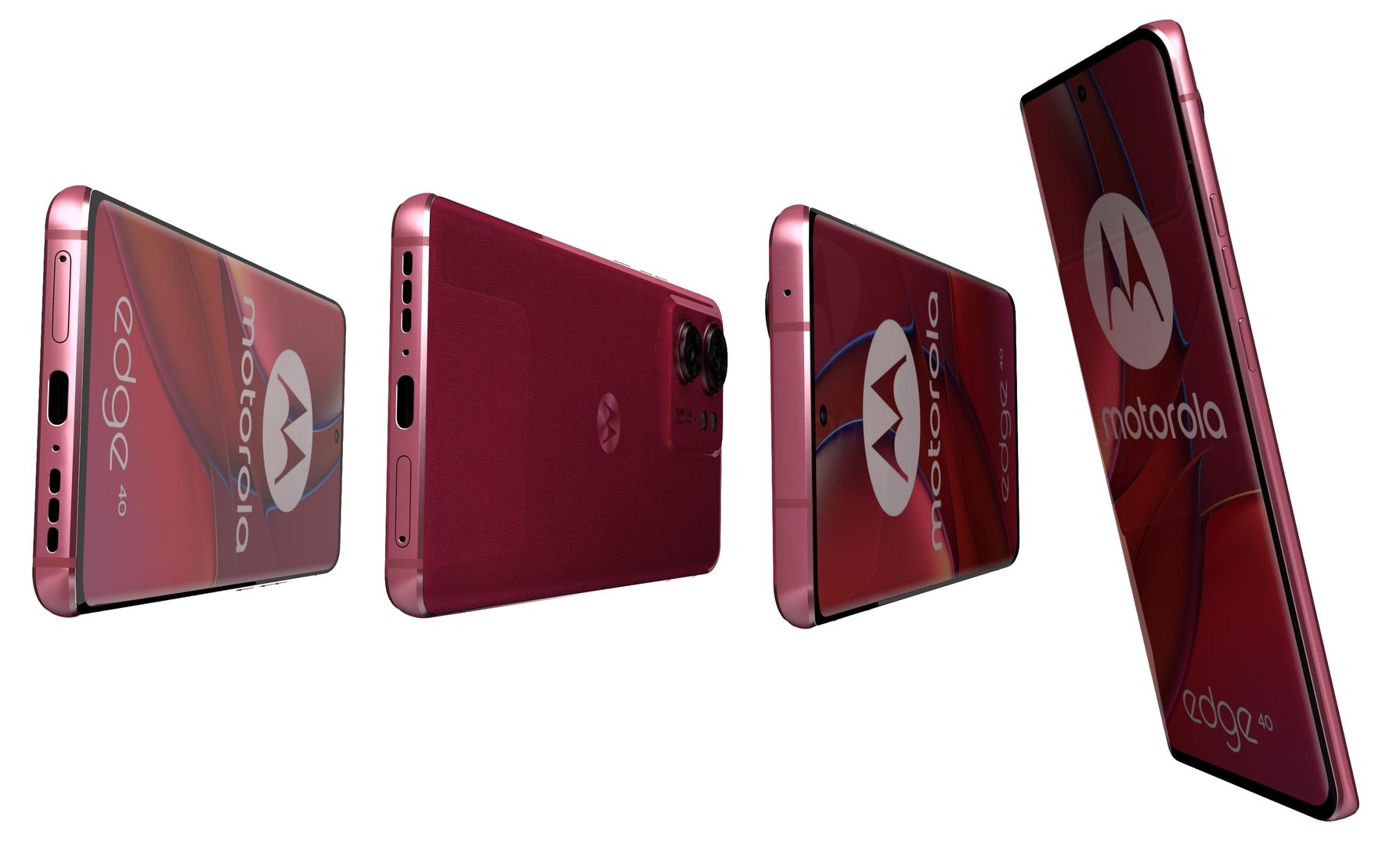 3D Model Motorola Edge 40 Red - TurboSquid 2075448