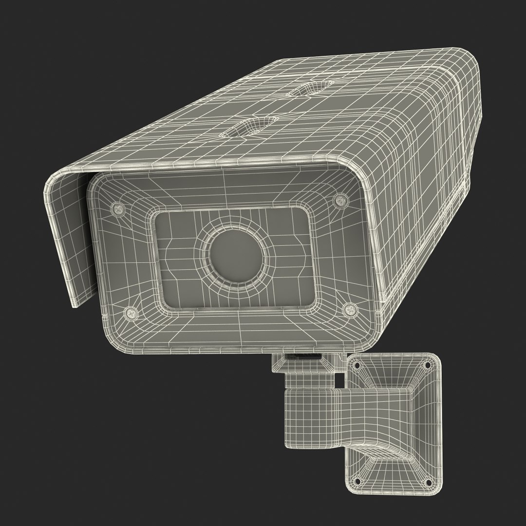 3d cctv camera black