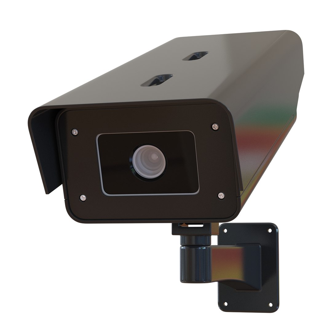 3d Cctv Camera Black