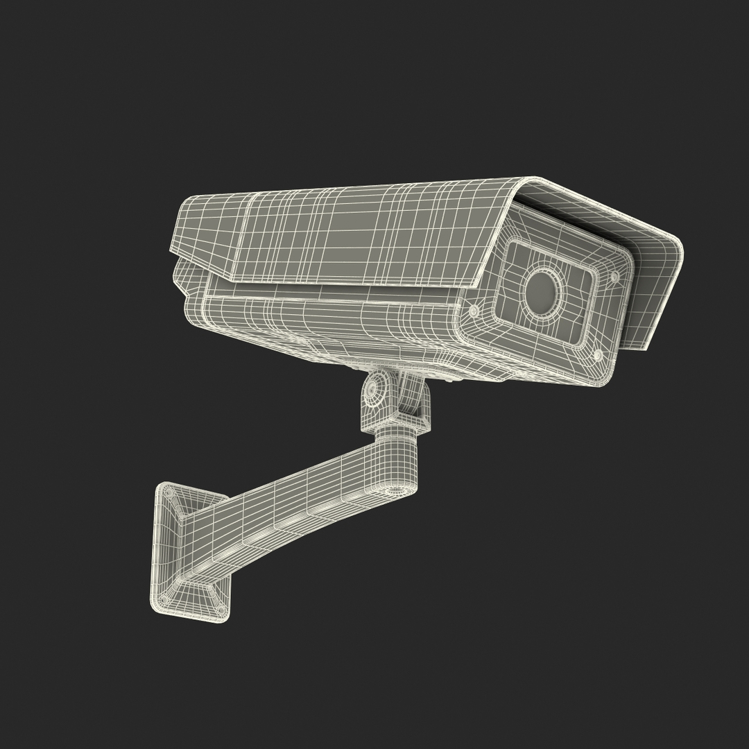 3d Cctv Camera Black