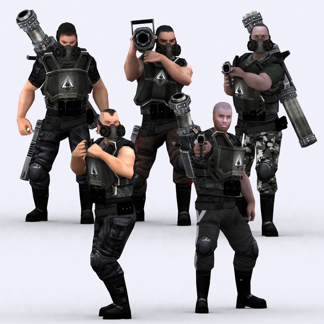 heavy troopers - 3d model