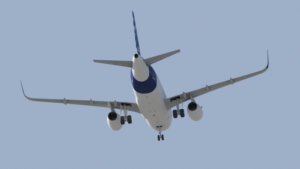 airbus a319 sharklet 3d model
