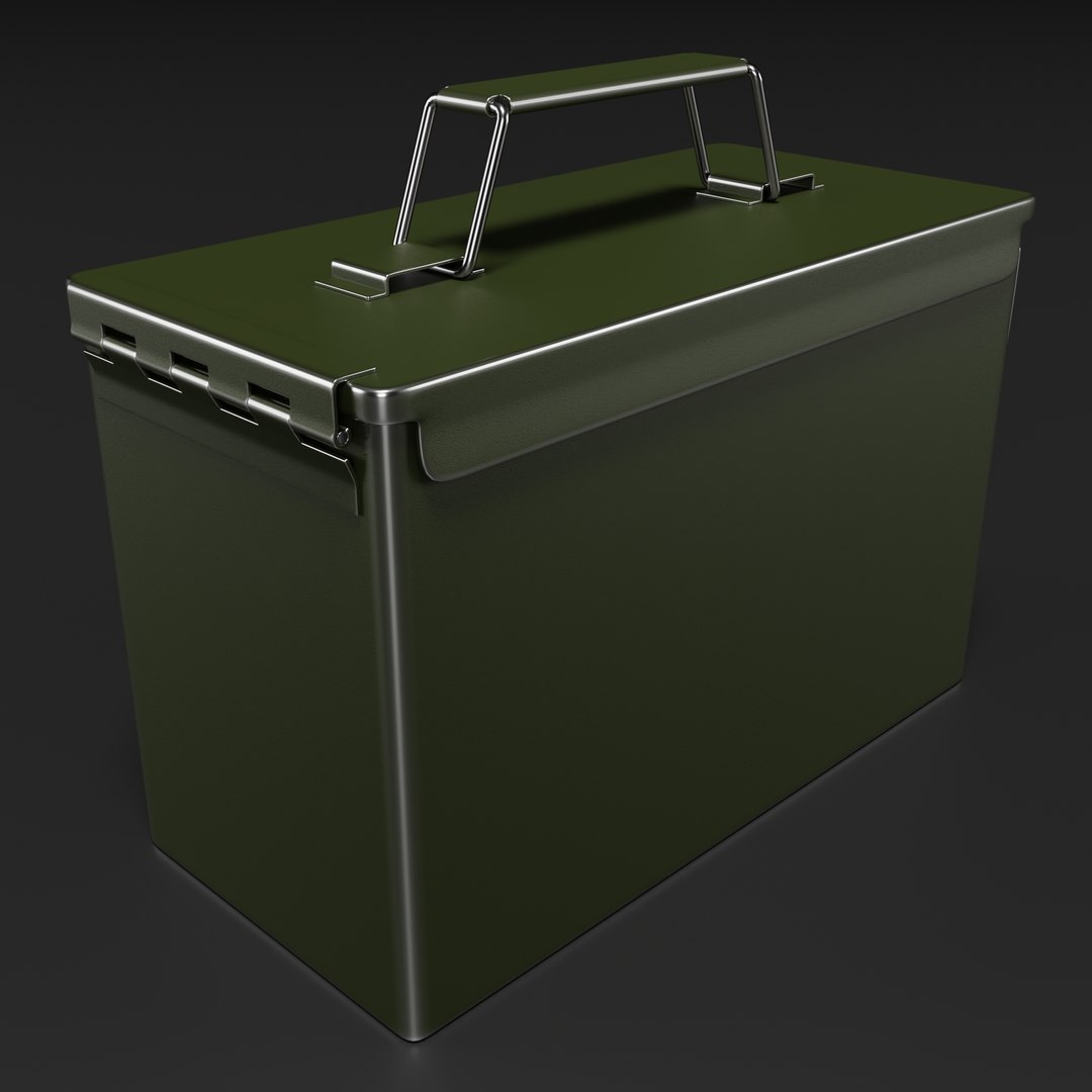 3D Metal Ammunition Case Model - TurboSquid 2102642