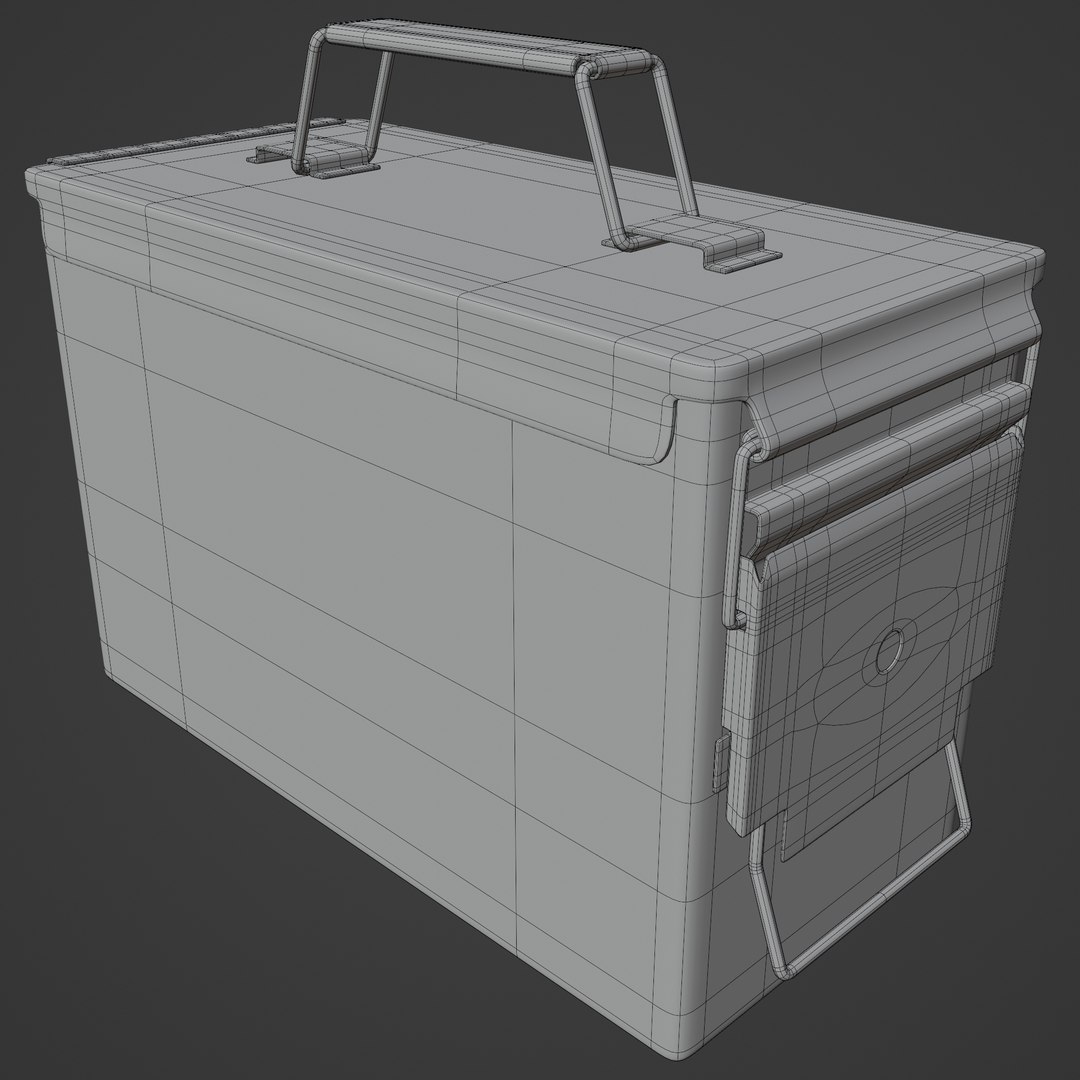 3D Metal Ammunition Case Model - TurboSquid 2102642