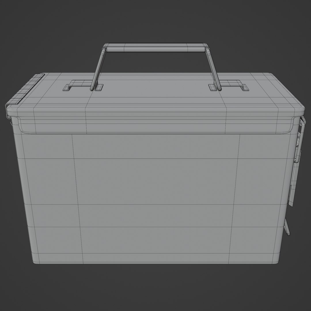 3D Metal Ammunition Case Model - TurboSquid 2102642